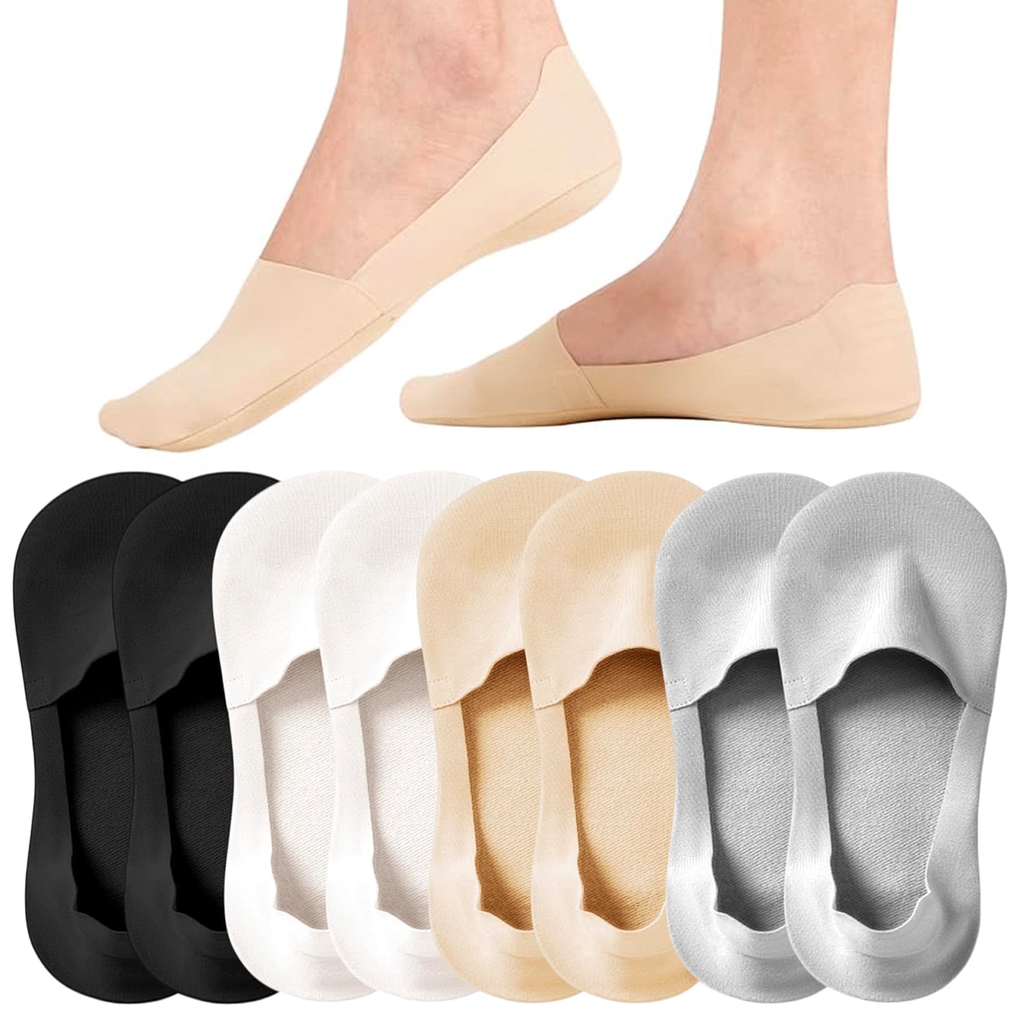 Livease No Show Socks for Women, Invisible Low Cut Liner Socks ...