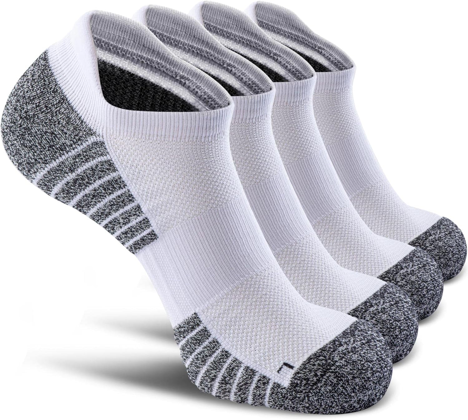 No Show Sports Compression Socks for Men and Women Circulation 4/8 Pack ...
