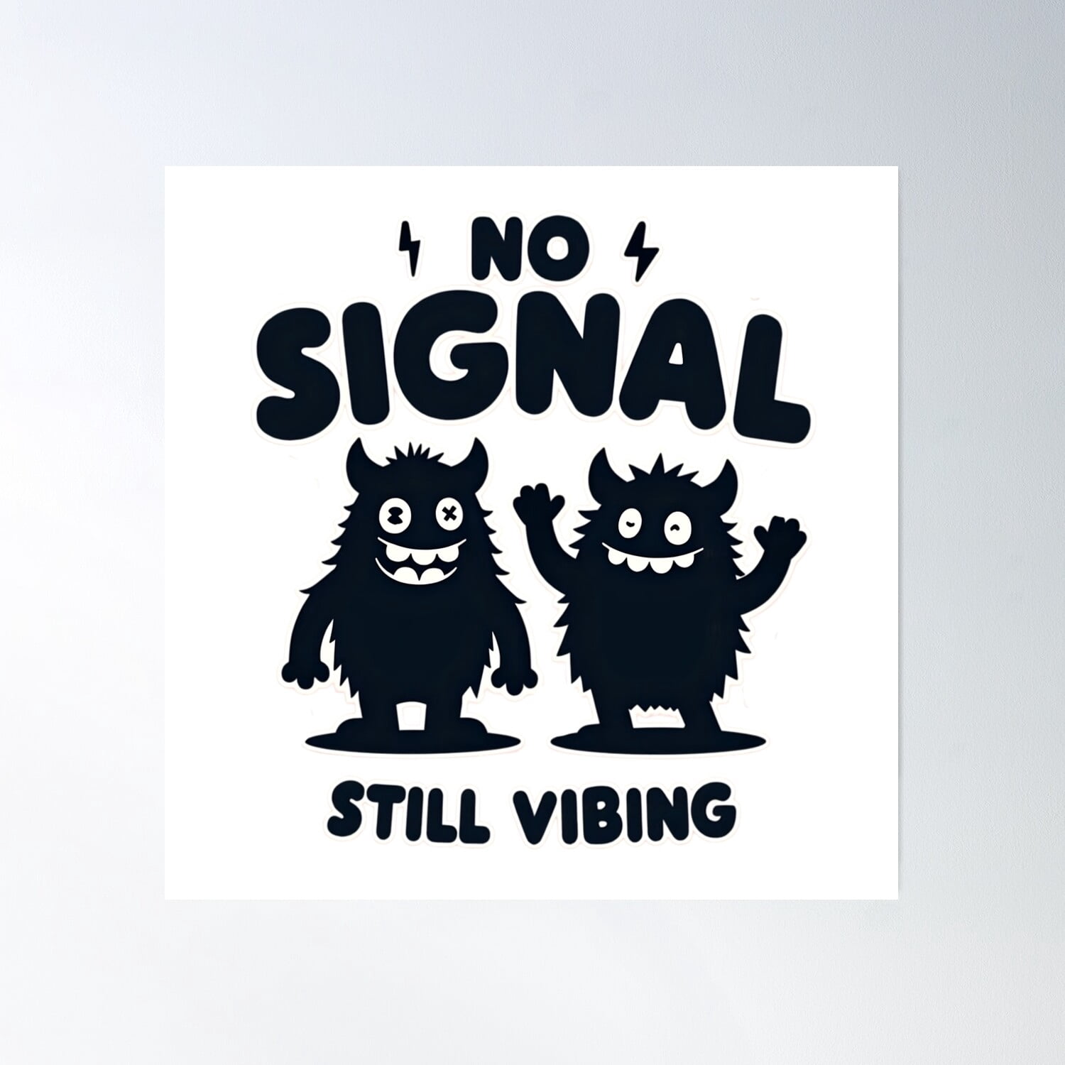 No Signal Glitch – Aesthetic Tech-Inspired Poster Wall Art, Modern Wall ...