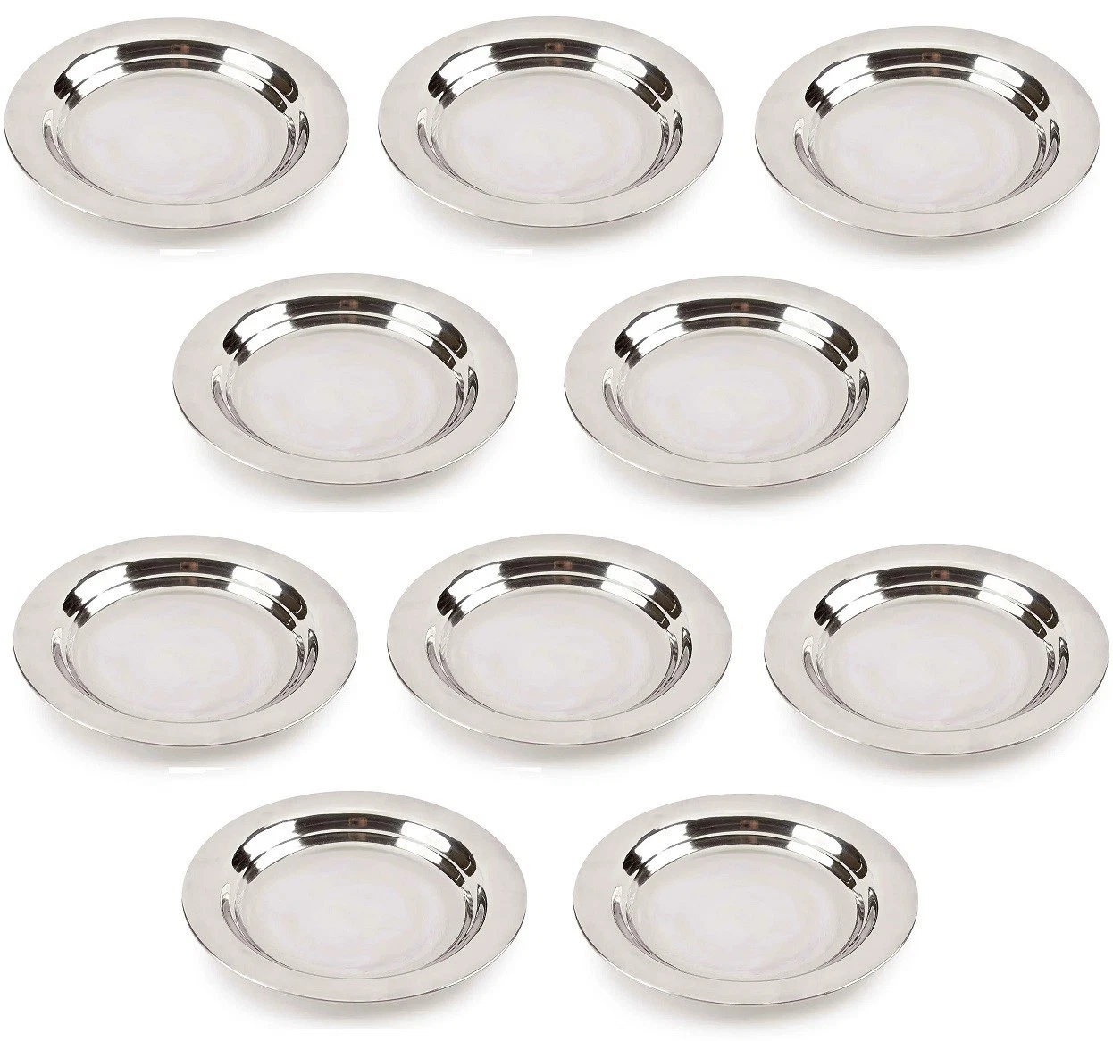 No Slip Cat Plate Bulk Packs Heavy Weight Stainless Steel Silicon ...