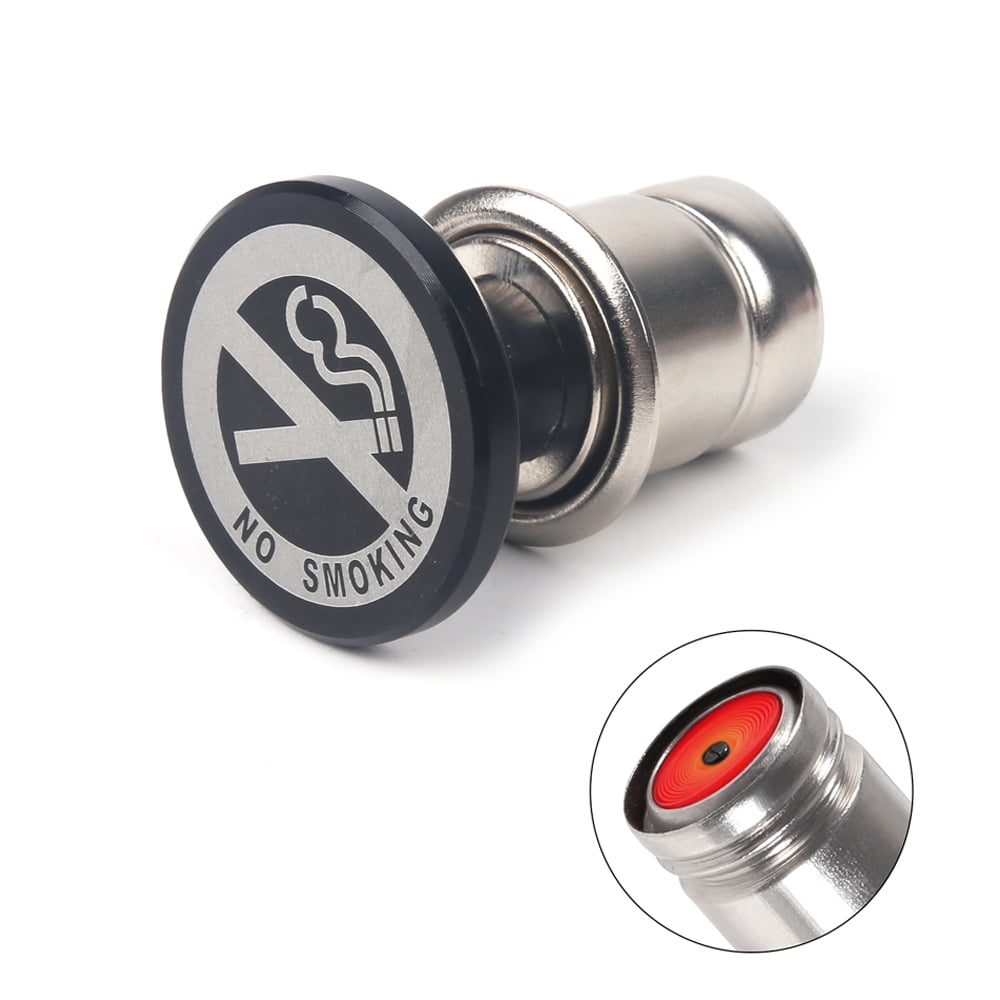 No Smoking Button Car Cigarette Lighter Anodized Aluminum+Iron 12 Volt ...