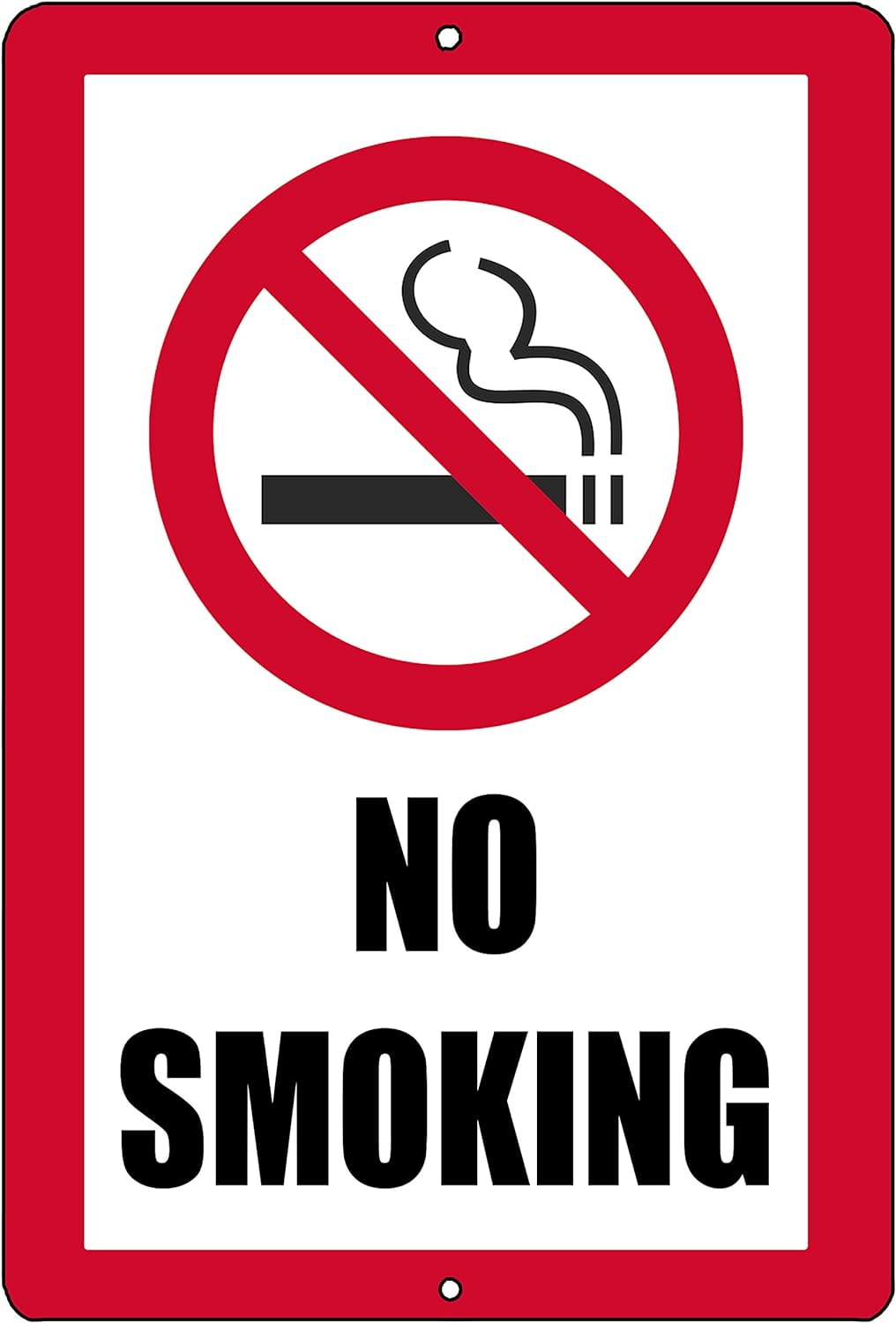 No Smoking Metal Tin Sign Business Retail Store Home Large - Walmart.com