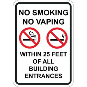 No Smoking Signs