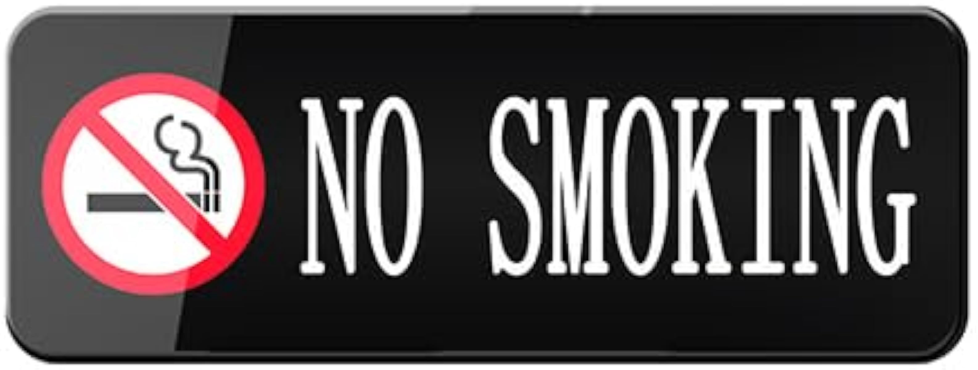 No Smoking Sign,10X3Inch Acrylic Smoking Signs Door Sign Wall Decal For ...