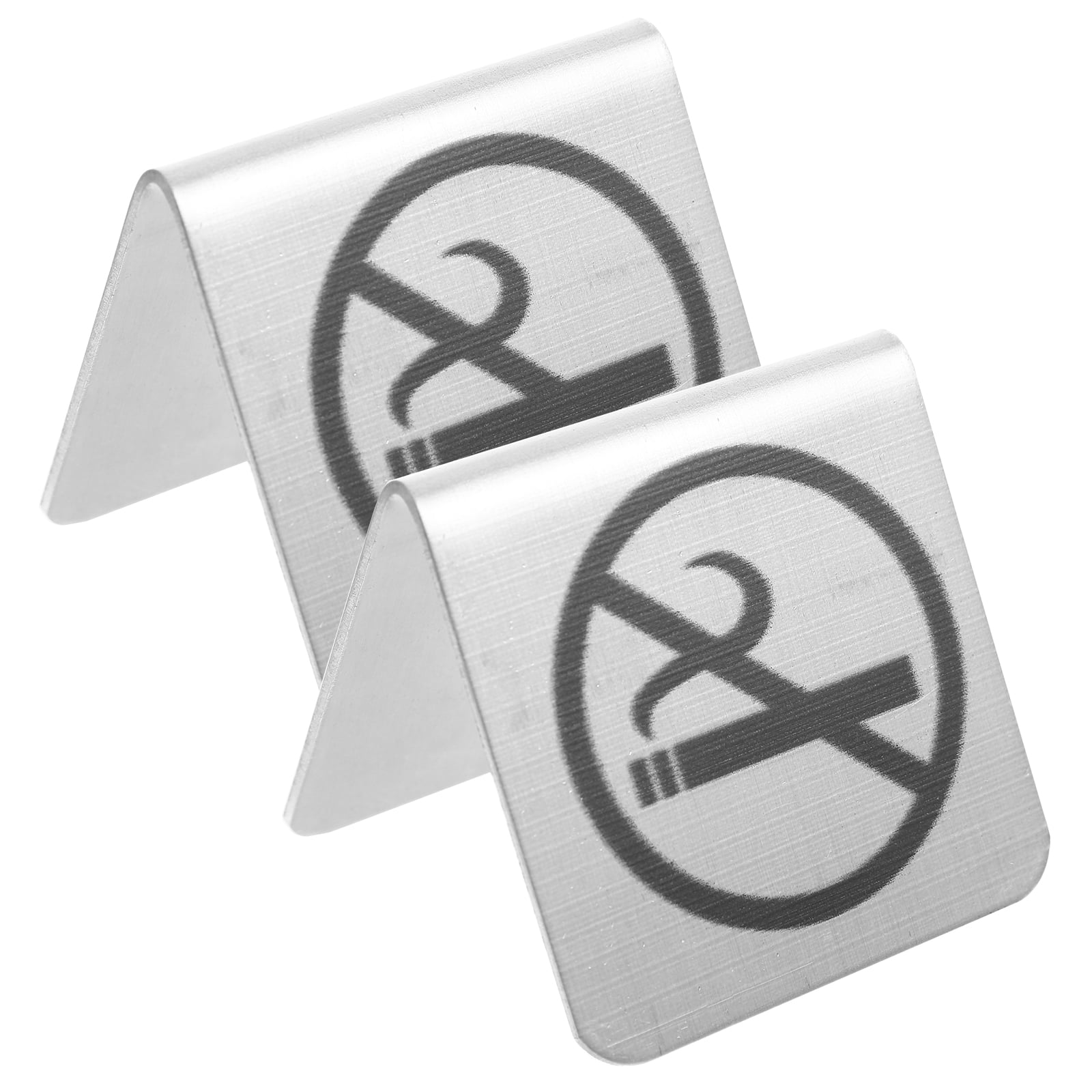 No Smoking Sign Public No-smoking Non- Desk Logo Indicator Office 2 Pcs ...