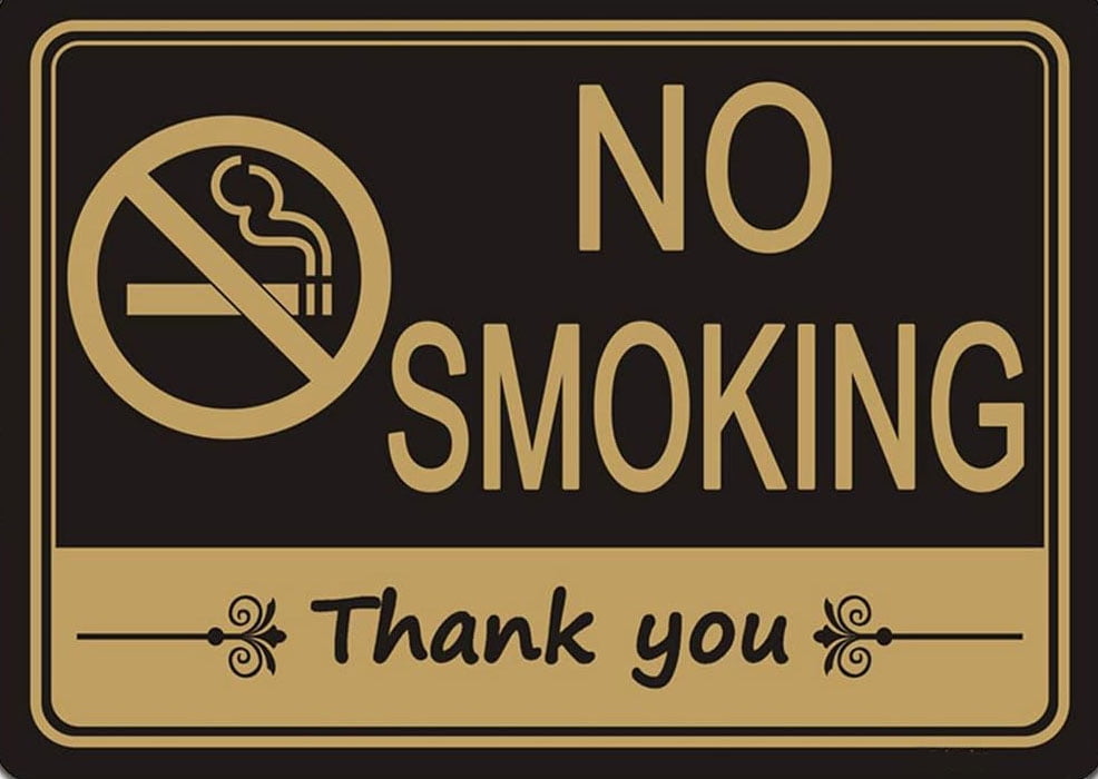 No Smoking Thank You Sign Vintage Poster No Smoking Sign Metal Tin Sign ...