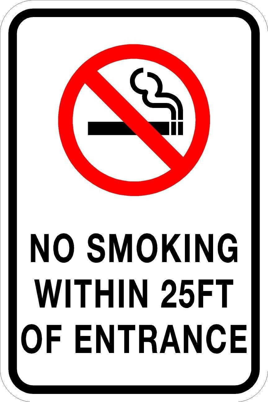 No Smoking in This Area Sign - Professional 9 x 12 Business/Security ...