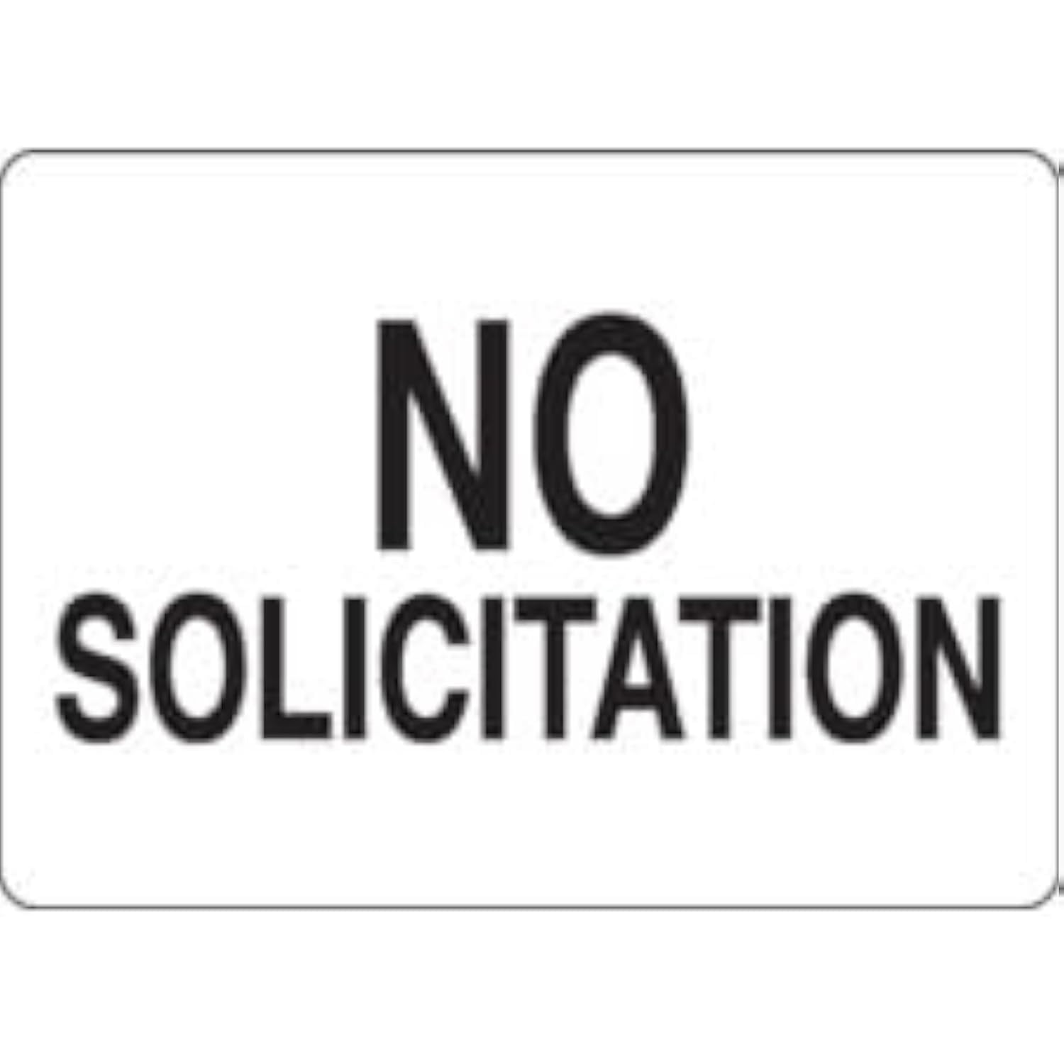 No Solicitation Sign, No.6604 Safety Sign, 8 X 12 Inch Metal Tin Sign ...