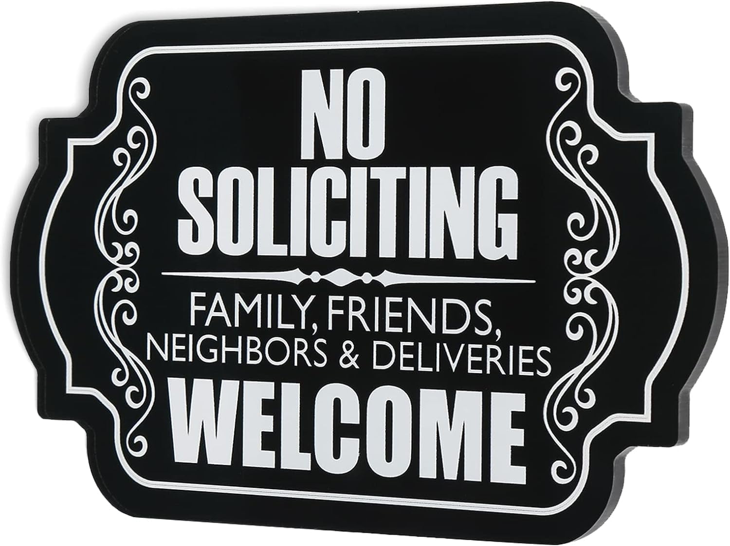 No Solicitation Signs for Front Door No Soliciting Mailbox Sign No ...