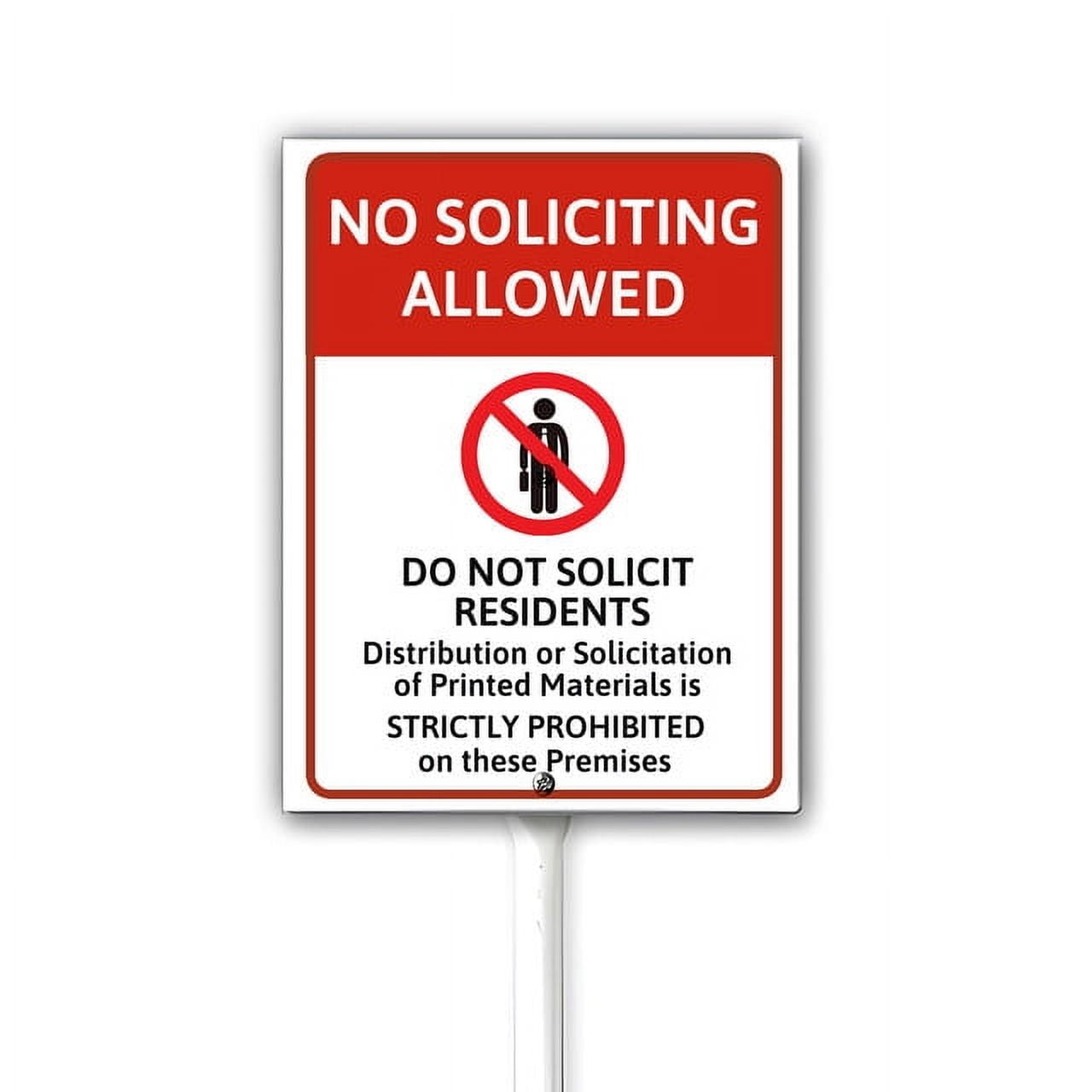 No Soliciting Allowed Yard Sign for House - Do Not Solicit Residents ...