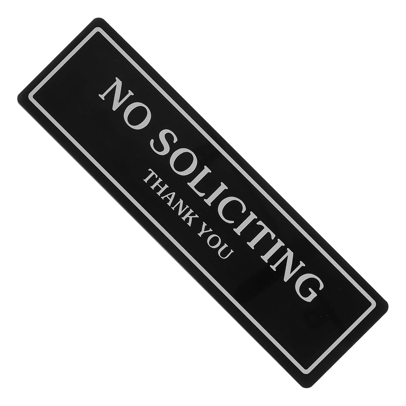 No Soliciting Sign For House Rectangle No Solicitors Modern Sign For ...