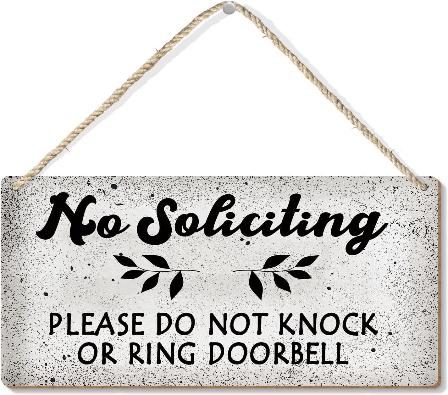 No Soliciting Sign for House, Please Do not Knock or Ring Doorbell ...
