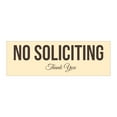 No Soliciting Sign (Ivory) - Small - Walmart.com