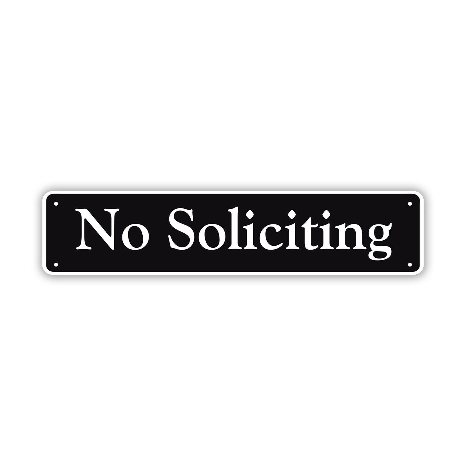 No Soliciting Sign Residential Decorative For Home/Yard Indoor Outdoor ...
