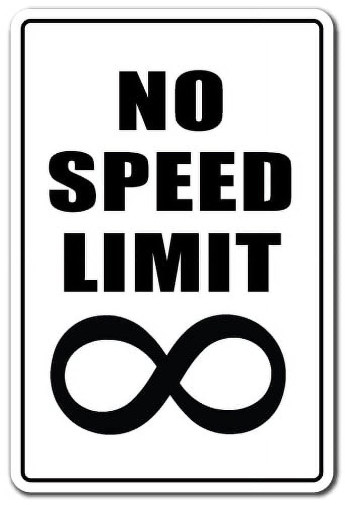 No Speed Limit [3 Pack] of Vinyl Decal Stickers | Indoor/Outdoor ...
