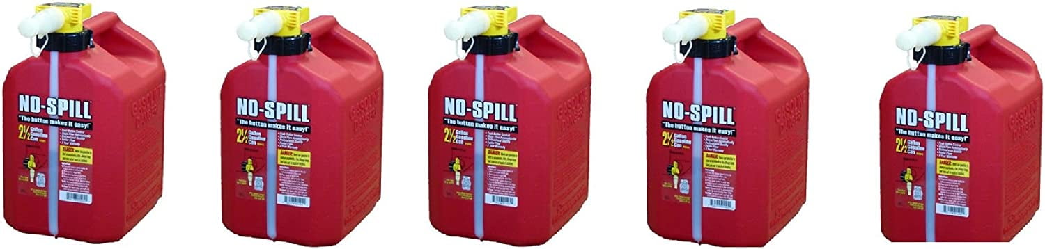 No-Spill 1405 2-1/2-Gallon Poly Gas Can (5;,PACK) - Walmart.com