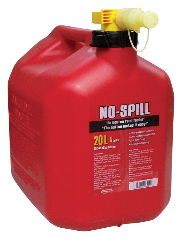 No-Spill Plastic Gas Can 5 gal - Walmart.com