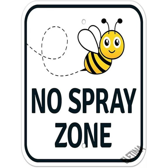 No Spray Zone Sign,8x12 Inches,Rust Free Aluminum Metal Tin Signs ...