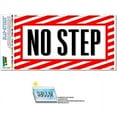 No Step Airplane Wing Warning Sign Automotive Car Window Locker Bumper ...
