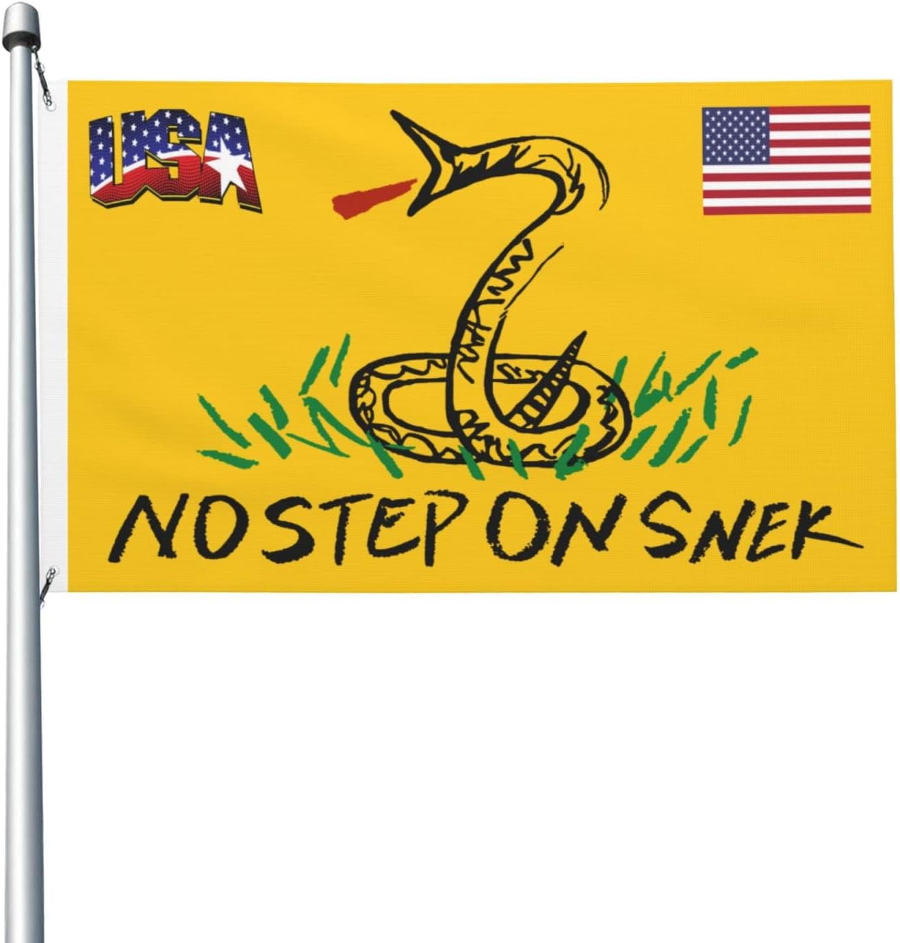 No Step On Snek Flag Outdoor Flags Banner Flag Garden Flag Home House Decor Flags Usa American ...
