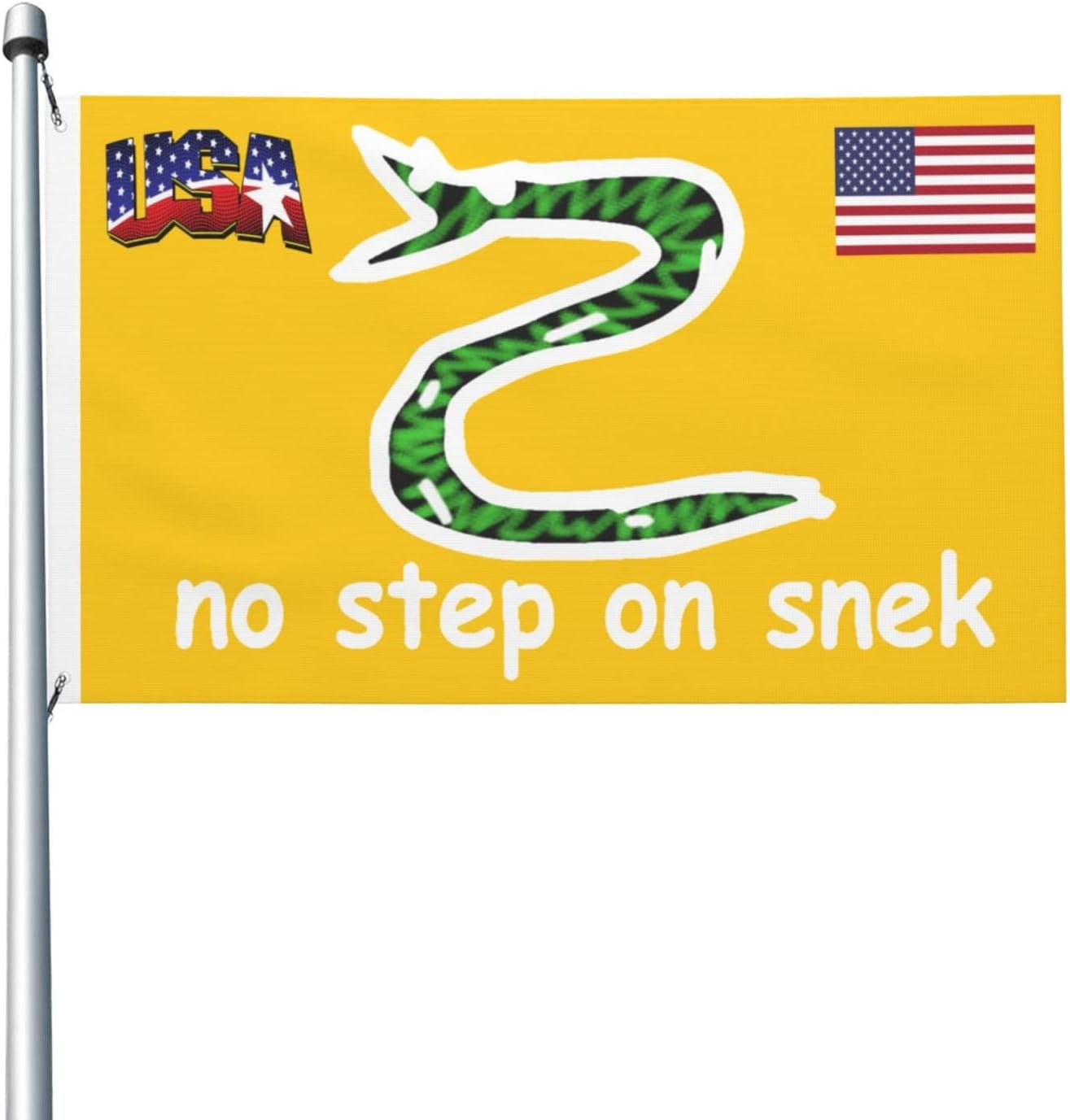 No Step On Snek Flag Outdoor Flags Banner Flag Garden Flag Home House Decor Flags Usa American ...