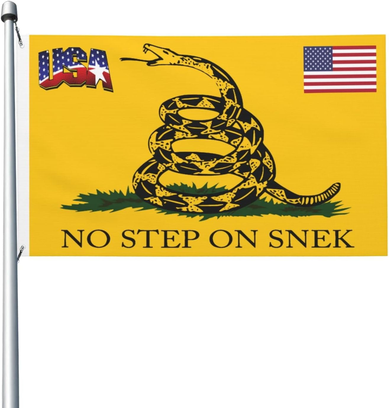 No Step On Snek Flag Outdoor Flags Banner Flag Garden Flag Home House Decor Flags Usa American ...