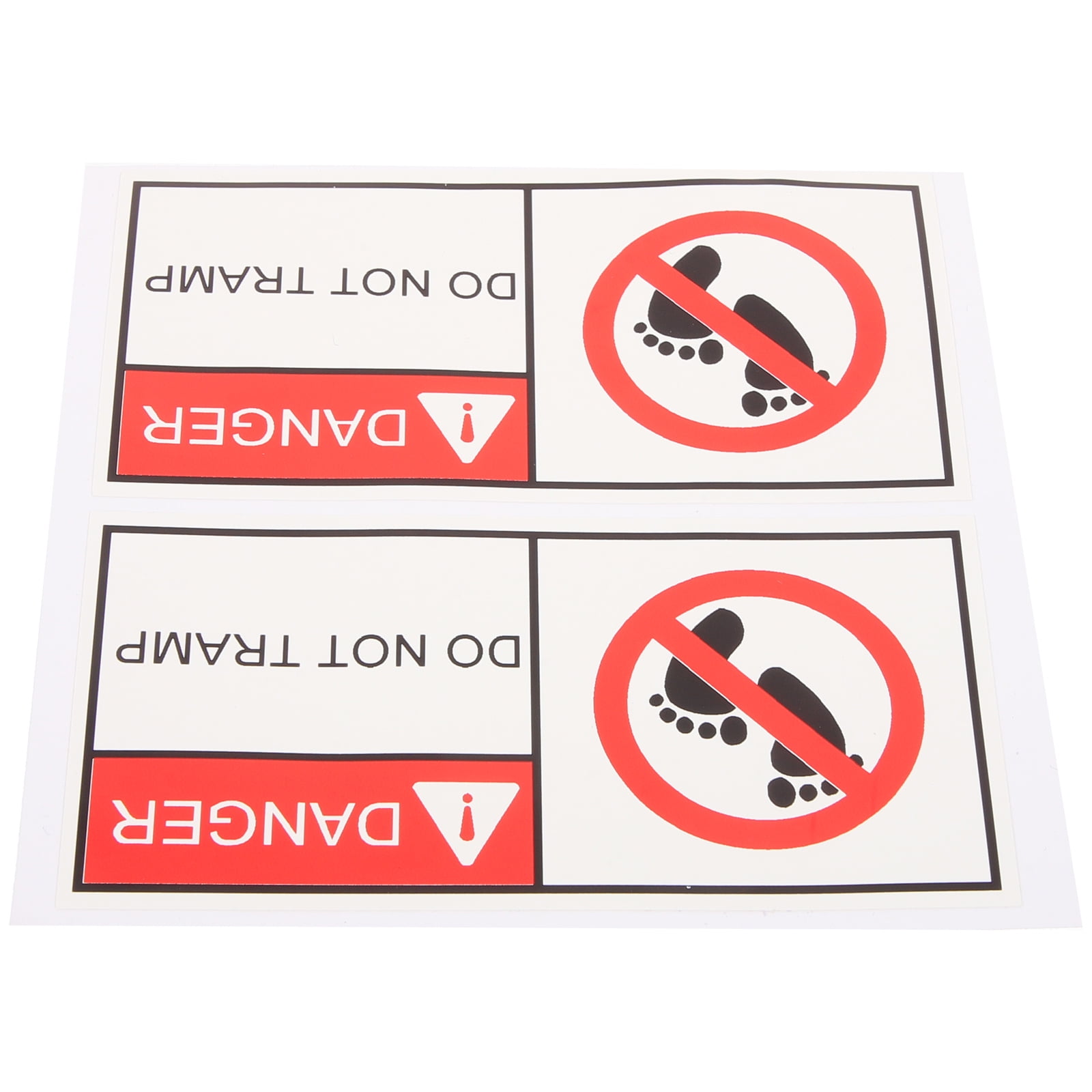 No Stepping on Signs Caution Adhesive Warning Do Not for Stickers ...