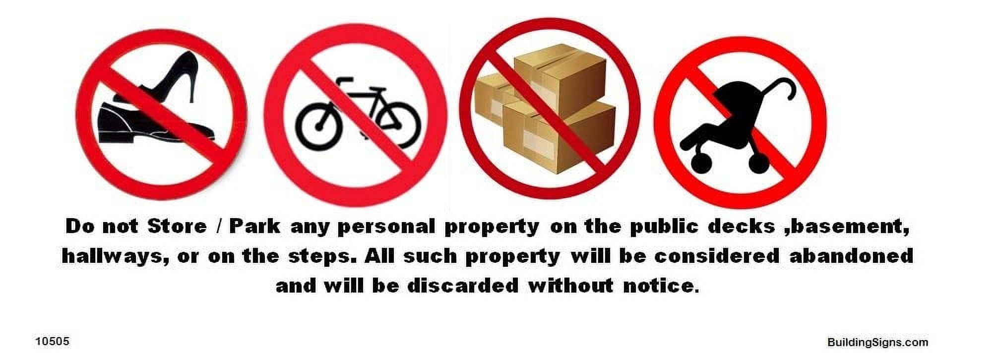 No Storage in Hallway Sign ( Aluminium !!! ) - Walmart.com