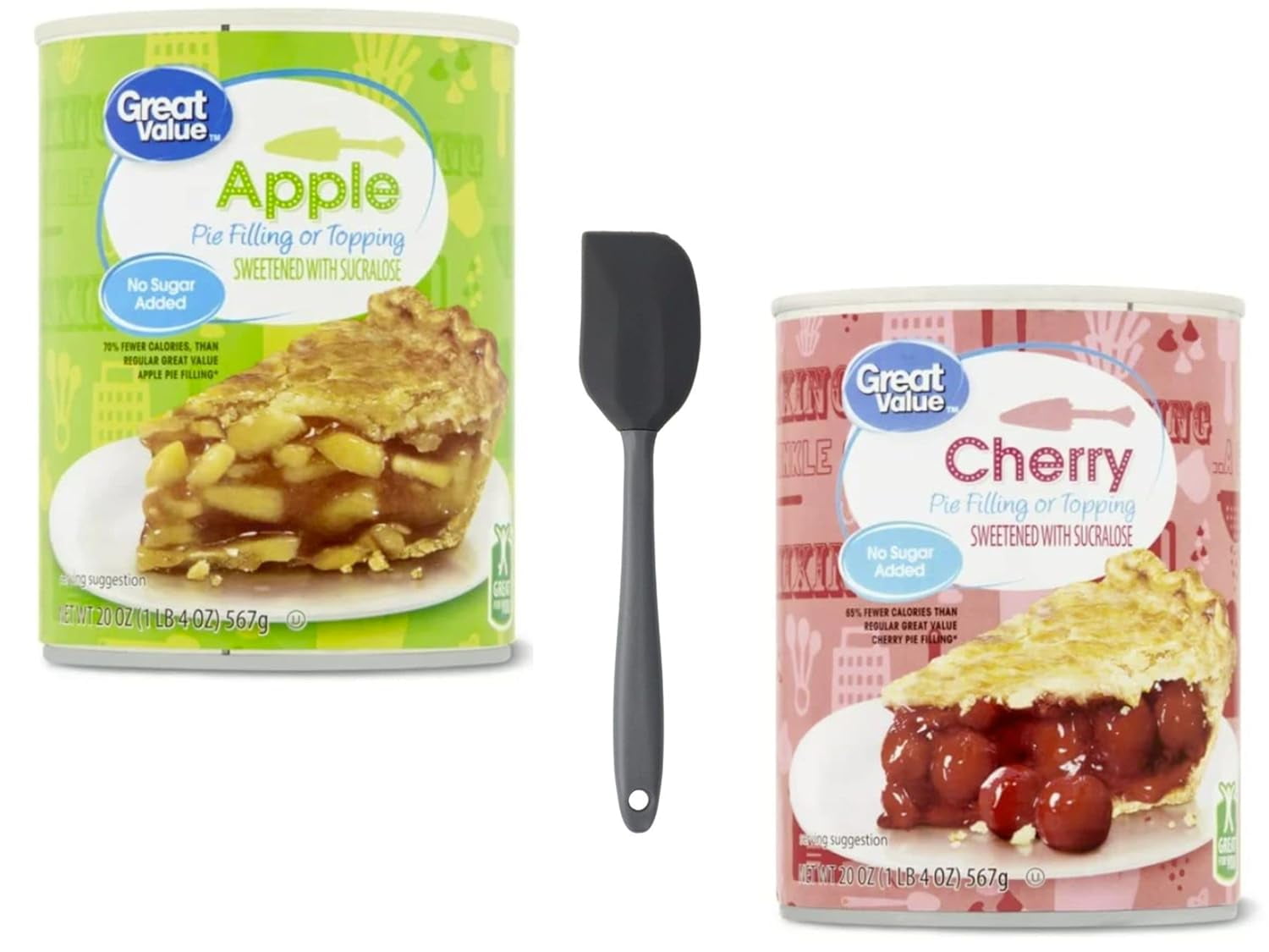 No Sugar Added Pie Filling or Topping Variety Bundle, Includes One 20 ...
