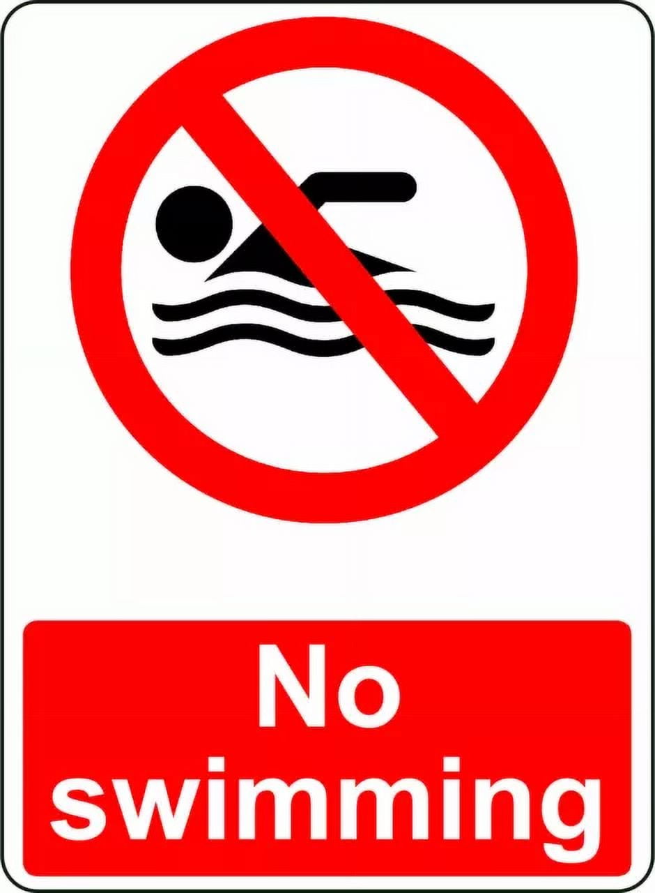 No Swimming Osha Decal Safety Sign Sticker Usa Made Phone Decal Water ...