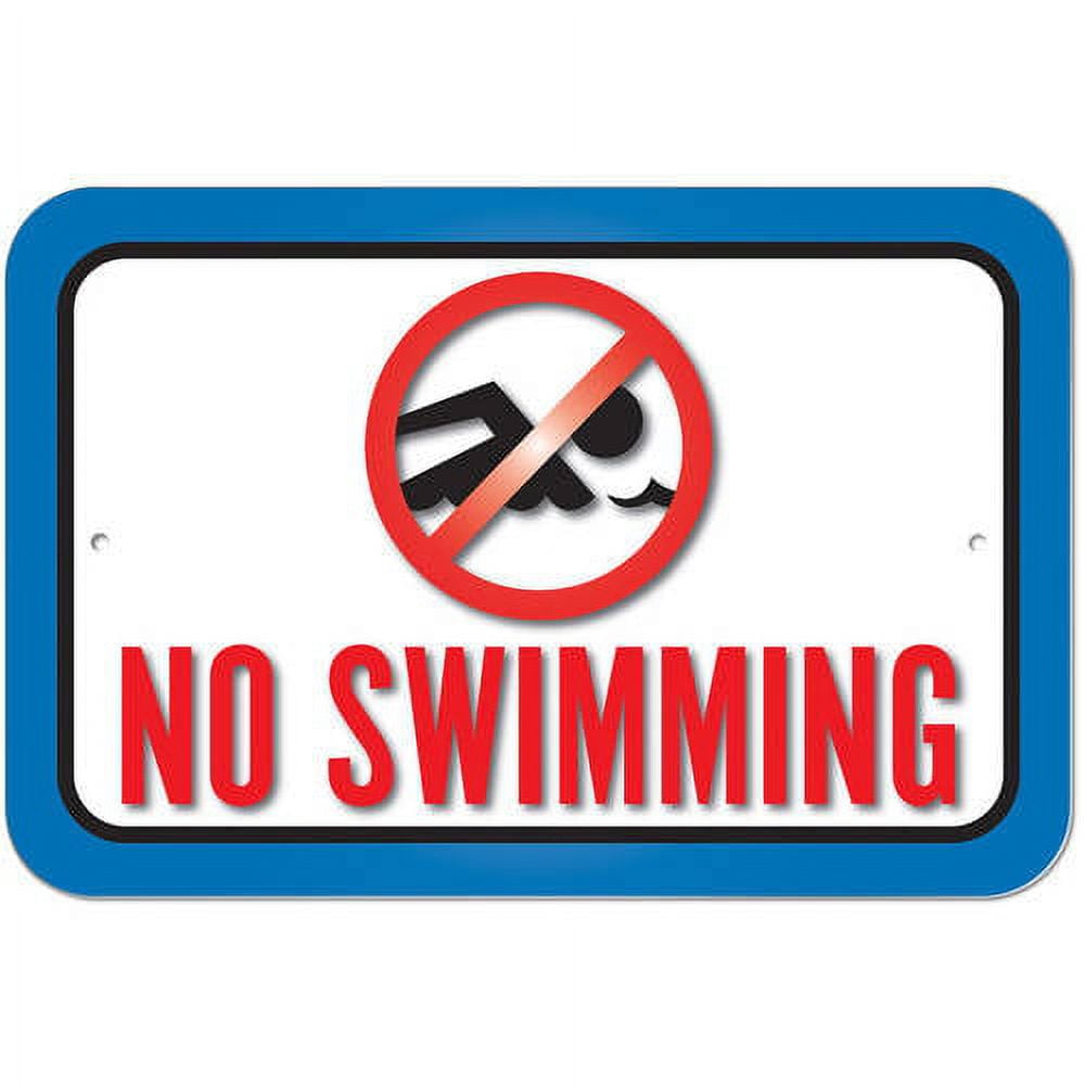 No Swimming Sign - Walmart.com
