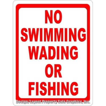 No Lifeguard on Duty Swim at Own Risk Sign - Walmart.com