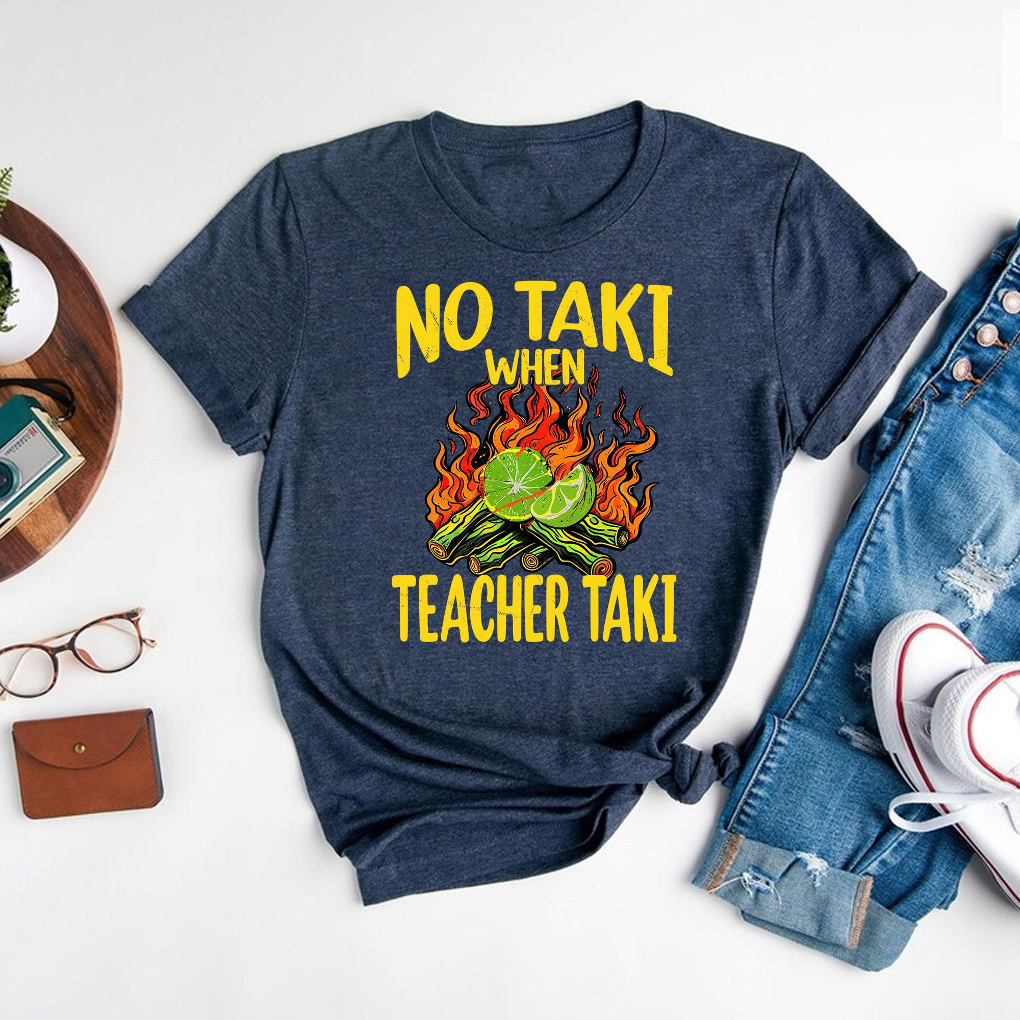 No Taki When Teacher Taki Shirt, Funny Teacher Back To School Shirt ...
