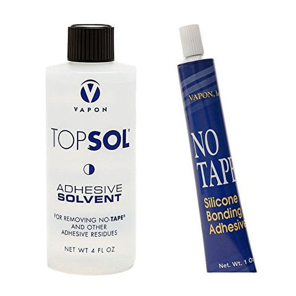 No Tape Liquid Adhesive (1 oz) and Topsol Adhesive Remover Solvent (4 ...