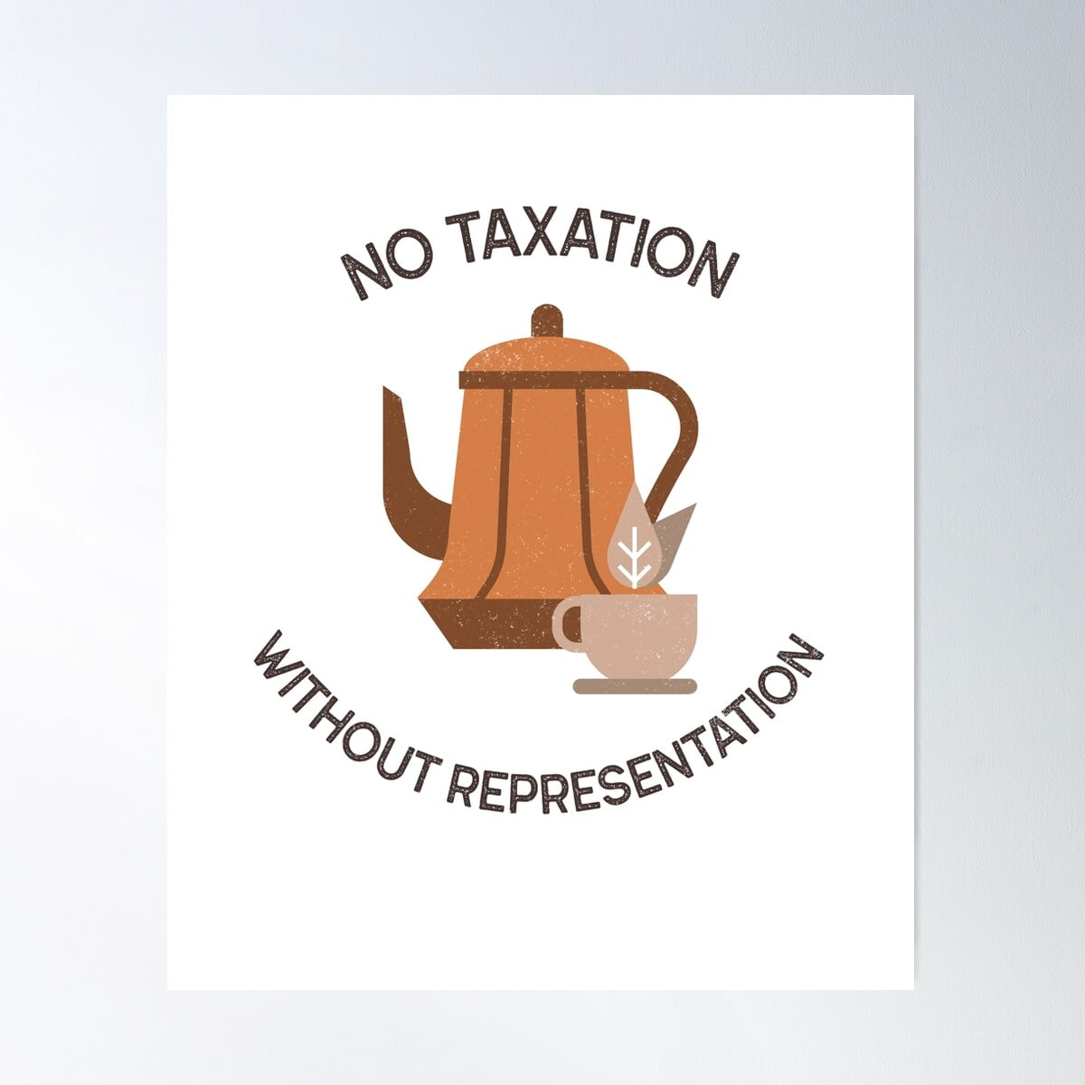 No Taxation Without Representation Poster Wall Art, Modern Wall Decor ...