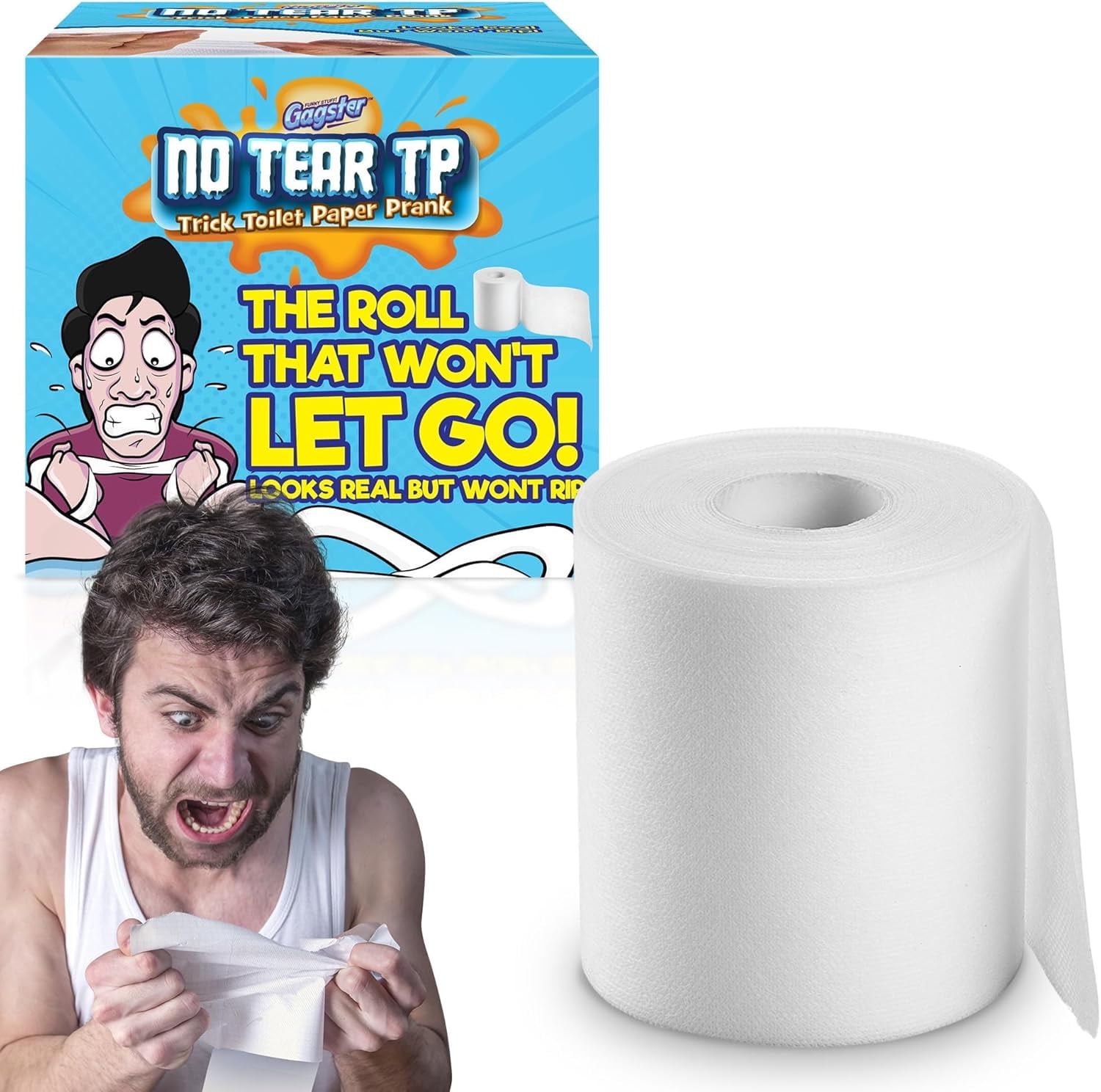 No Tear Toilet Paper – Practical Joke Trick – Fake Unrippable TP Rolls ...