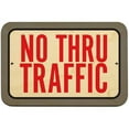 No Thru Traffic Sign - Walmart.com