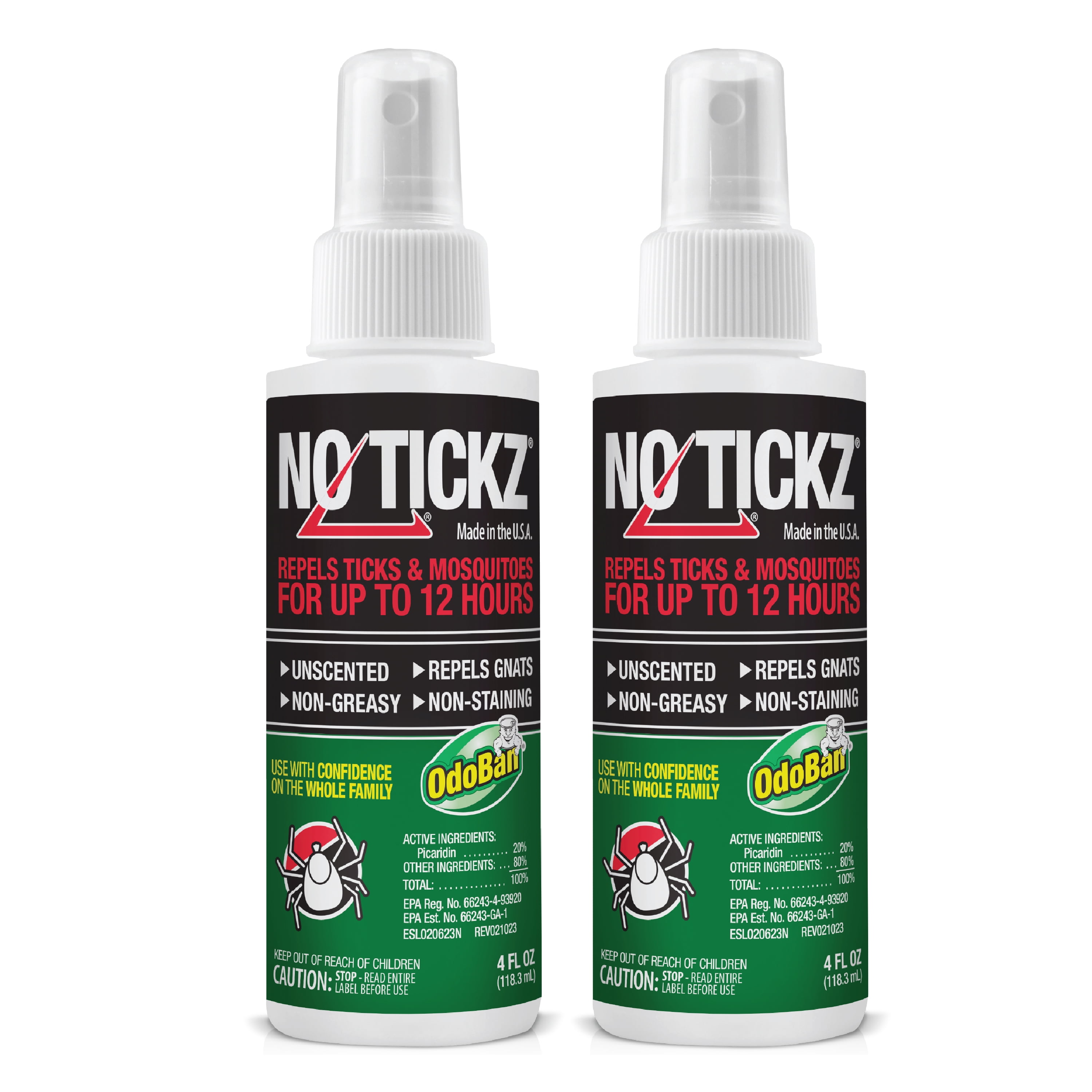 No Tickz Tick Repellent with 20% Picaridin, 12-Hour Protection from ...
