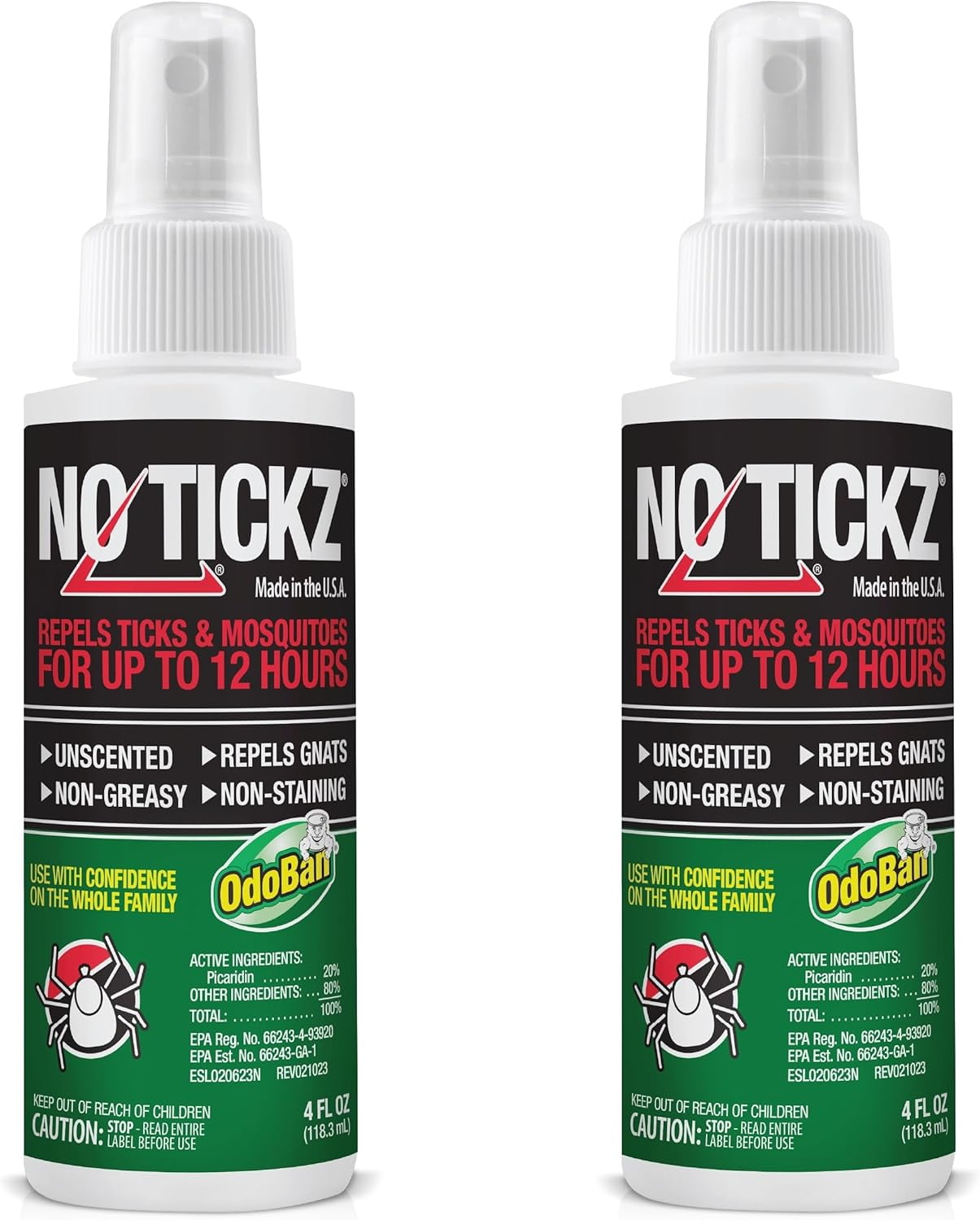No Tickz Tick Repellent, Effective for Ticks, Mosquitoes and Biting ...