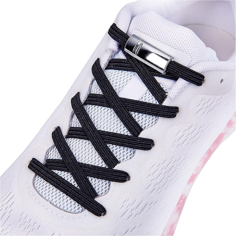 No Tie Elastic Shoelaces Stretch Tieless With Magnetic Shoe Laces,One ...