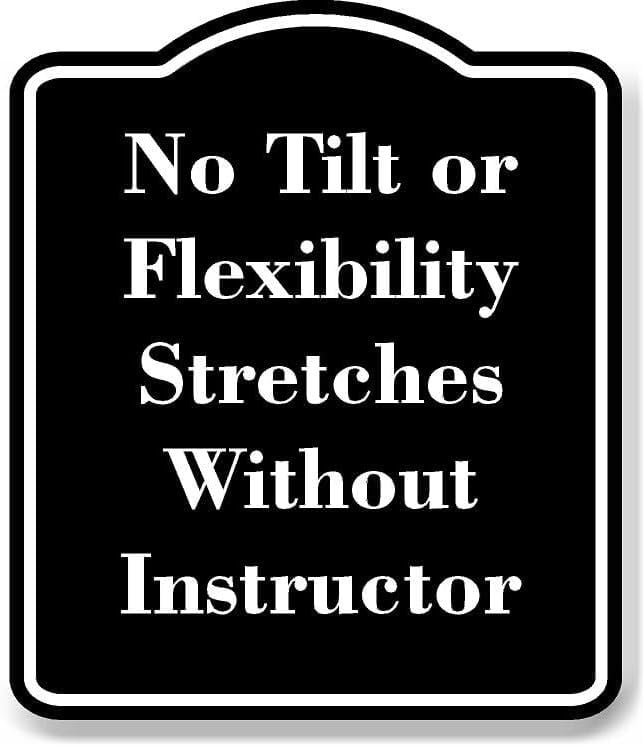No Tilt or Flexibility Stretch Without Instructor BLACK Aluminum ...