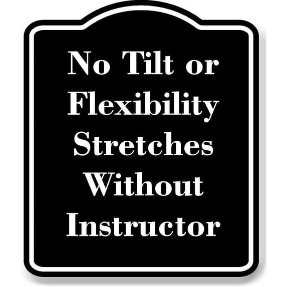 No Tilt or Flexibility Stretch Without Instructor BLACK Aluminum ...