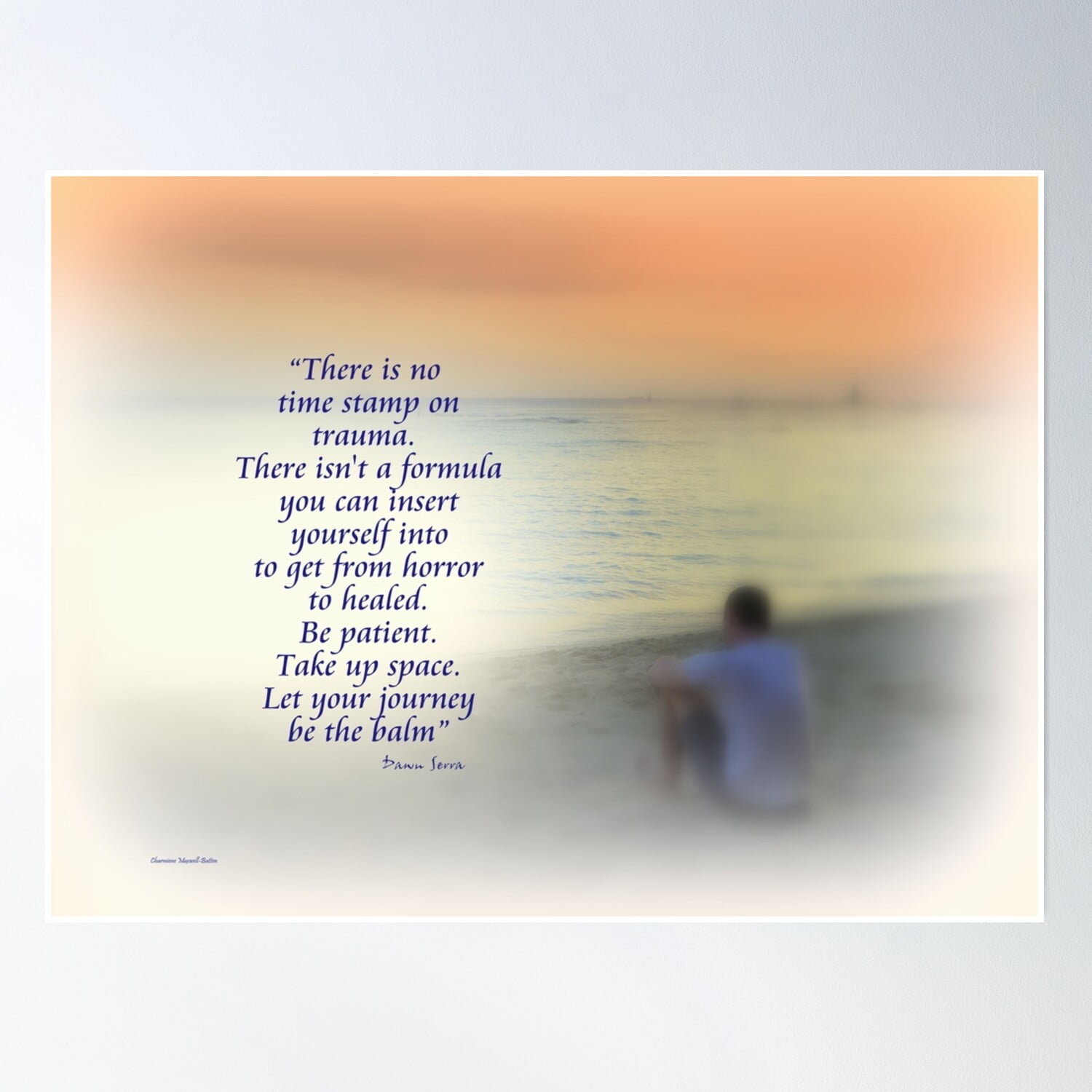 No Time Stamp On Trauma Poster Wall Art, Modern Wall Decor, 16x24 ...