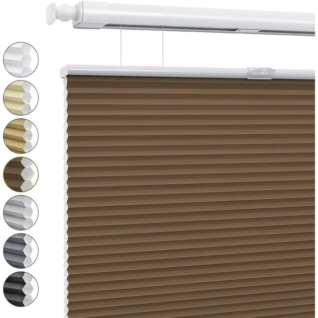 No Tools No Drill Shades for Indoor Window Light Filtering Top Down ...