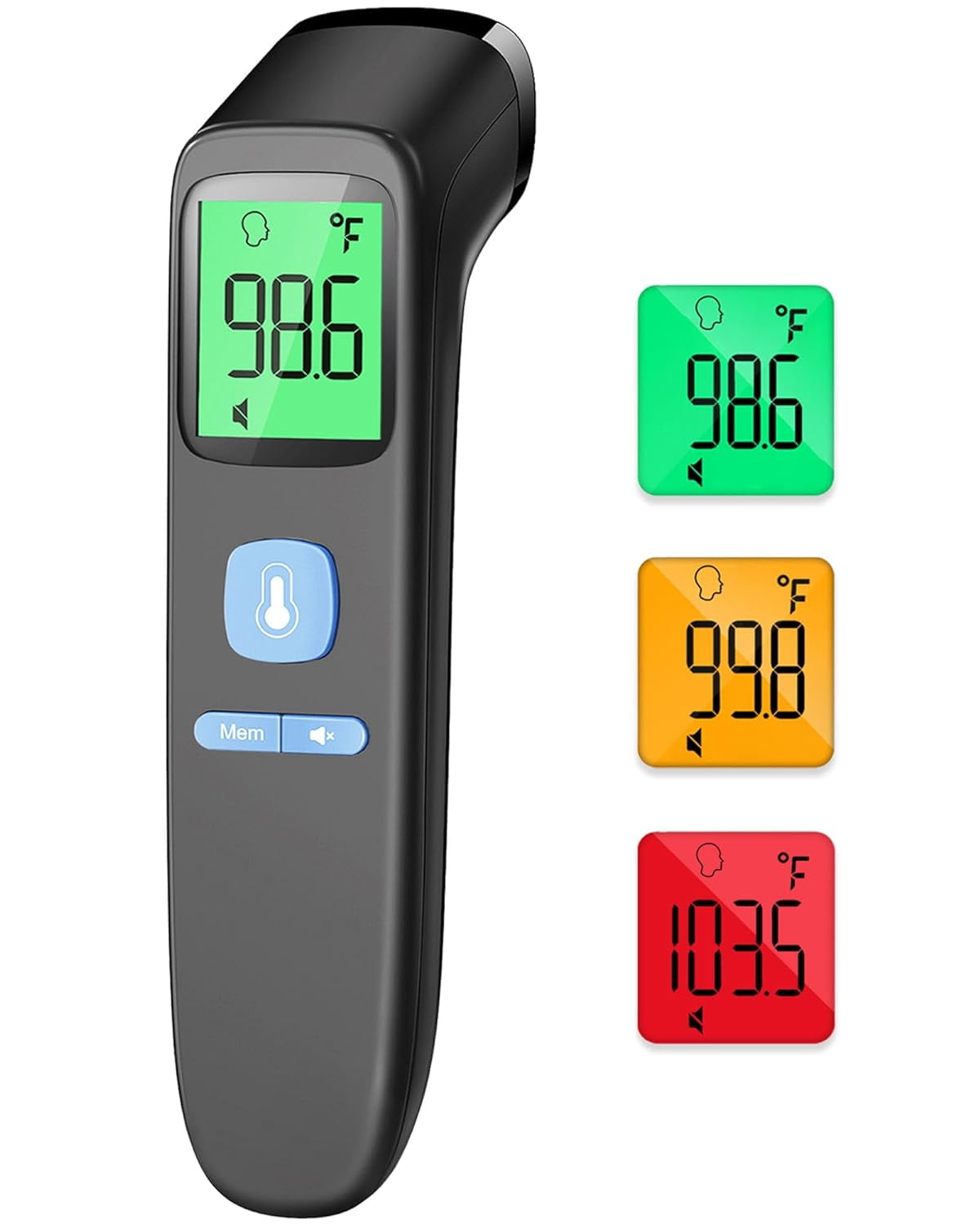 No-Touch Forehead Thermometer for Adults, Infrared Digital Thermometer ...