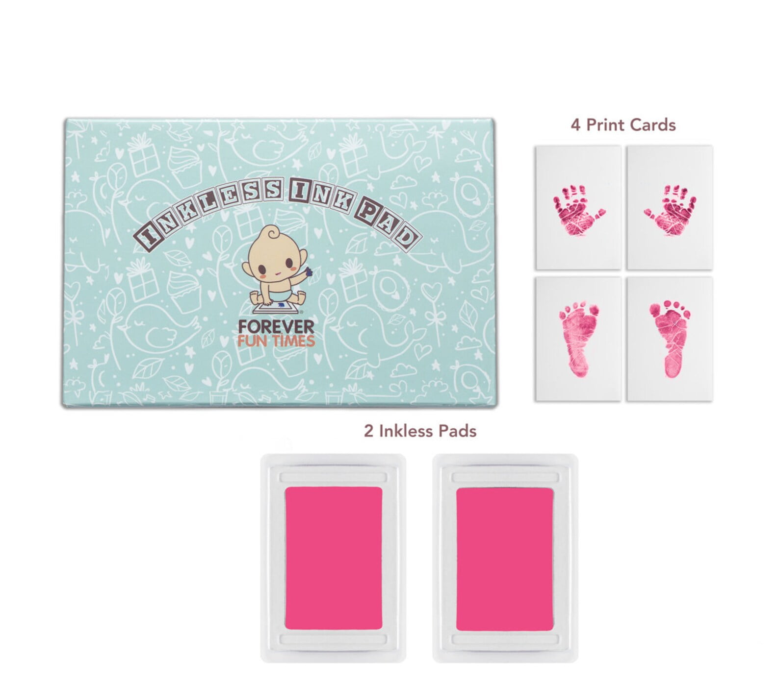 No-Touch Inkless Baby Hand and Footprint Kit | Painless Perfect Prints ...
