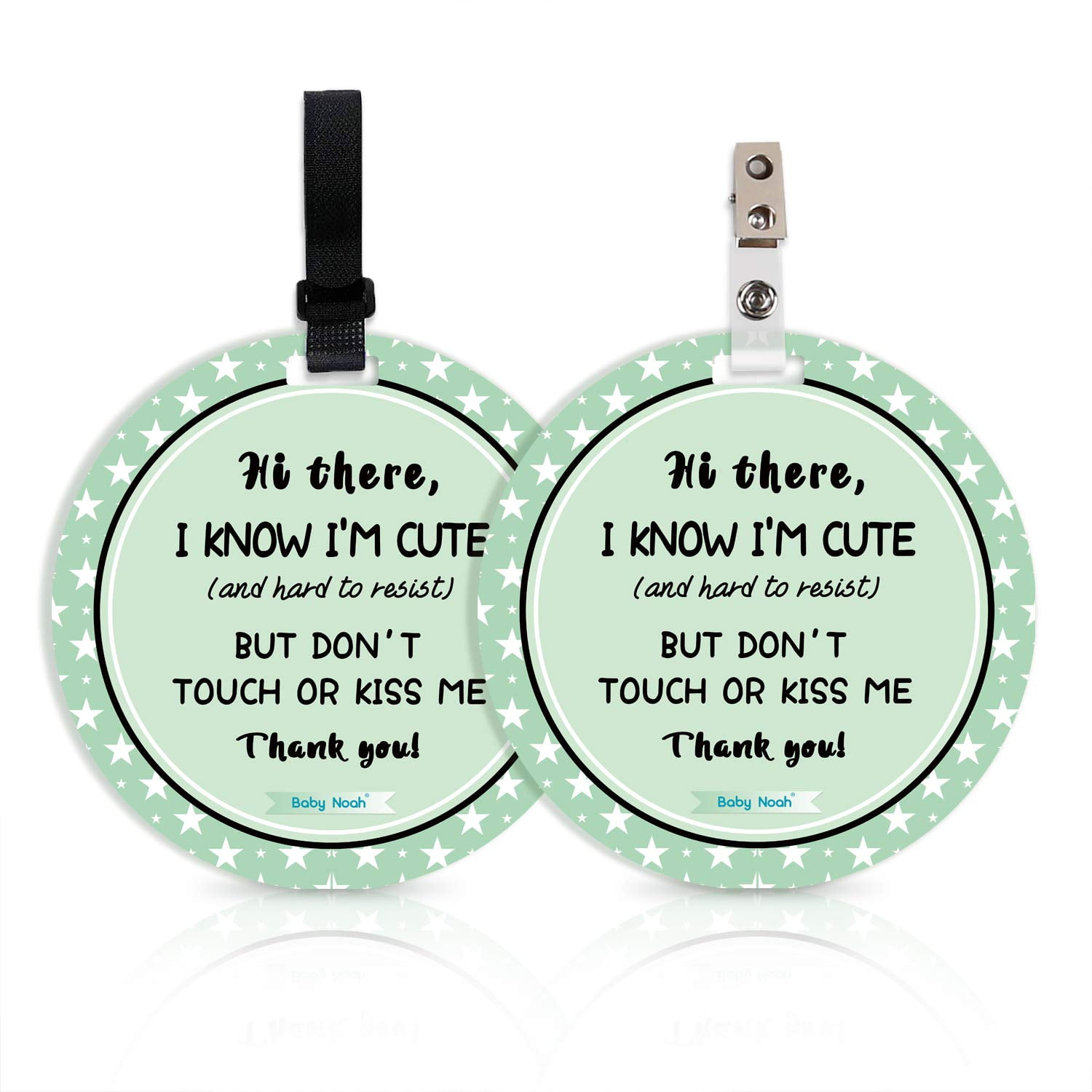 No Touching Newborn Baby Car Set Sign or Tag, Do Not Touch Baby Sign ...