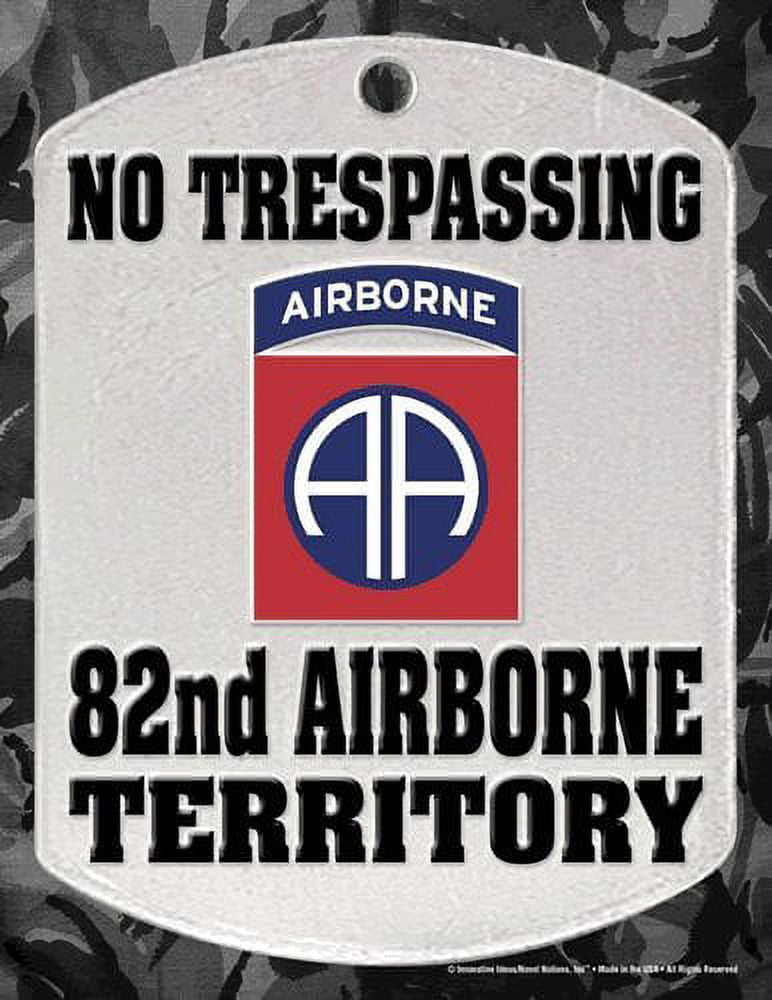 No Trespassing 82nd Airborne Territory Parking Only (Sign) - Individual ...
