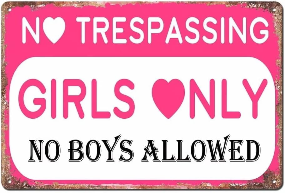 No Boys Allowed Girl Cave Little Man Cave Decor No Boys Allowed ...