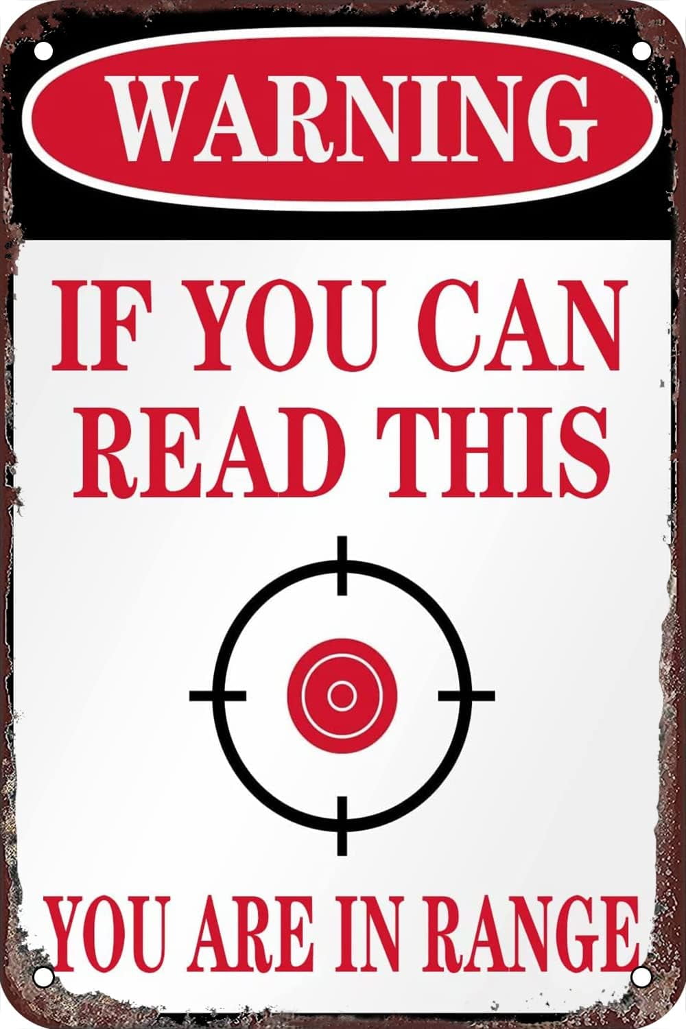 No Trespassing Sign,If You Can Read This You're In Range Metal Sign ...